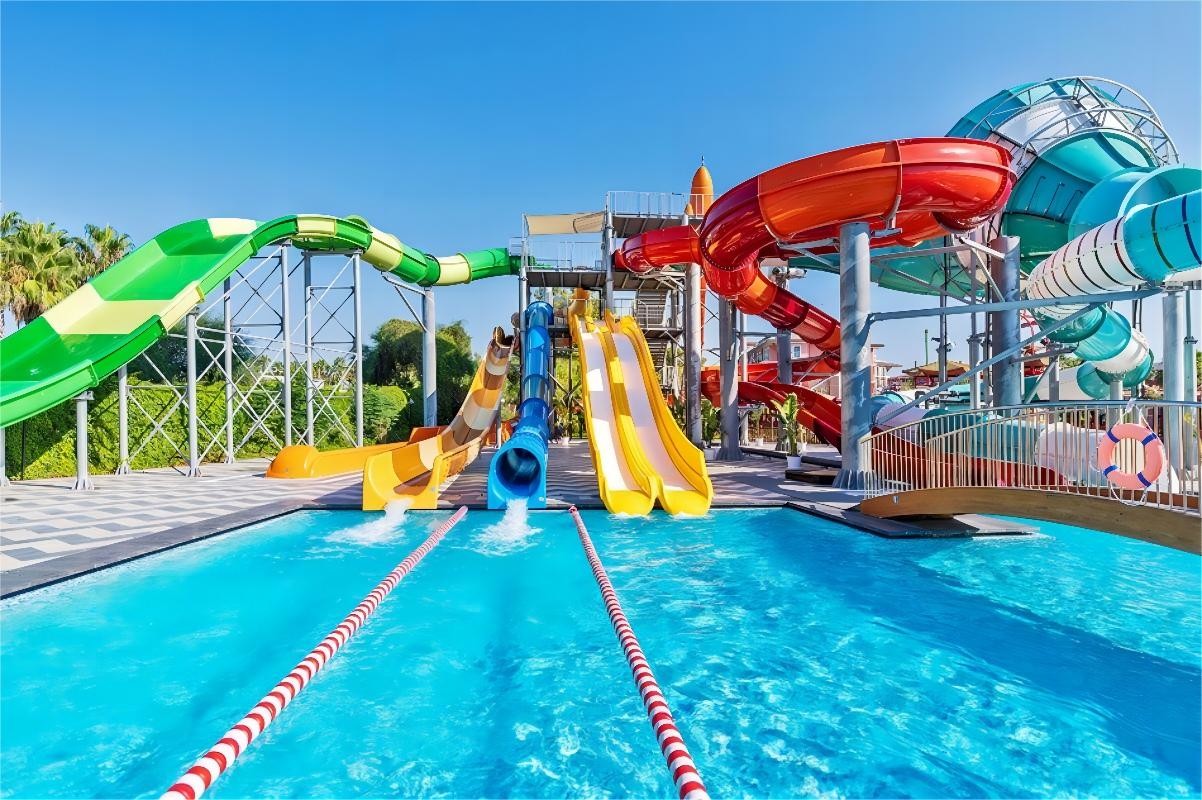 12mm Fiberglass Water Slide For Kids Outdoor Commercial Water Park ...